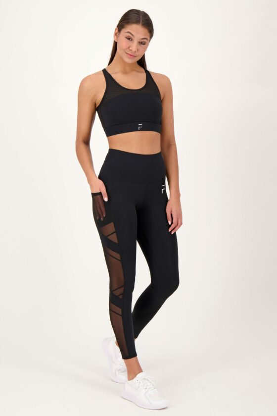 Mesh Active Sport BH Zwart - Dames sportkleding - FITTwear.nl